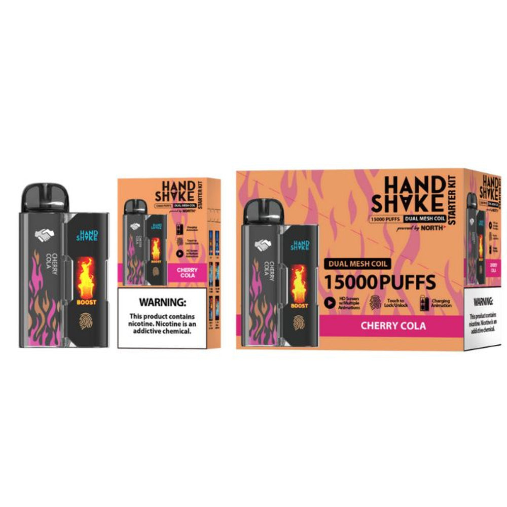 HandShake 15000 Puffs 5 Pack - Ultimate Vaping Experience with HD Screen