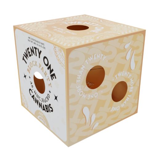 Twenty One Cannabis Block Party Disposable Vape - GSC, Delta 8, HHC Blend